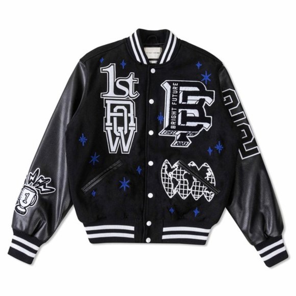UNIVERSAL ROYALTY LLC | Jackets & Coats | First Row Mens Varsity Jacket ...